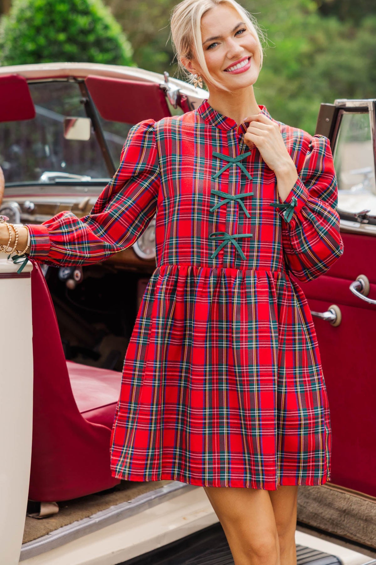 There's Always Hope Red Tartan Plaid Dress – Shop the Mint