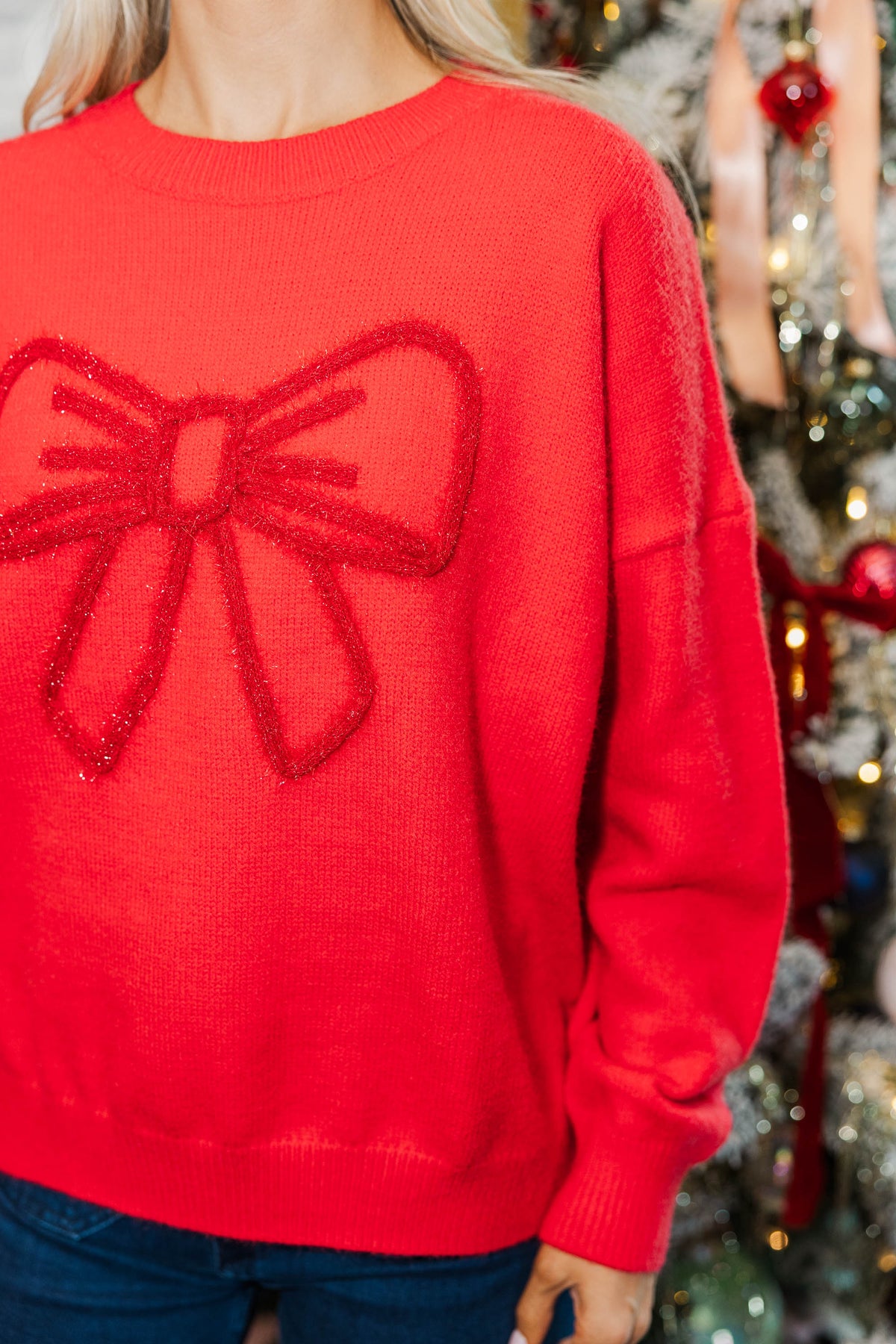 With Love Red Bow Sweater – Shop the Mint
