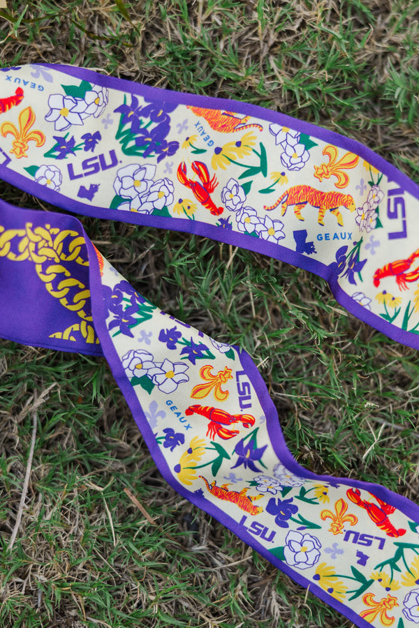 Saturday Silks: Knot Your Average Purple Purse Scarf – Shop the Mint