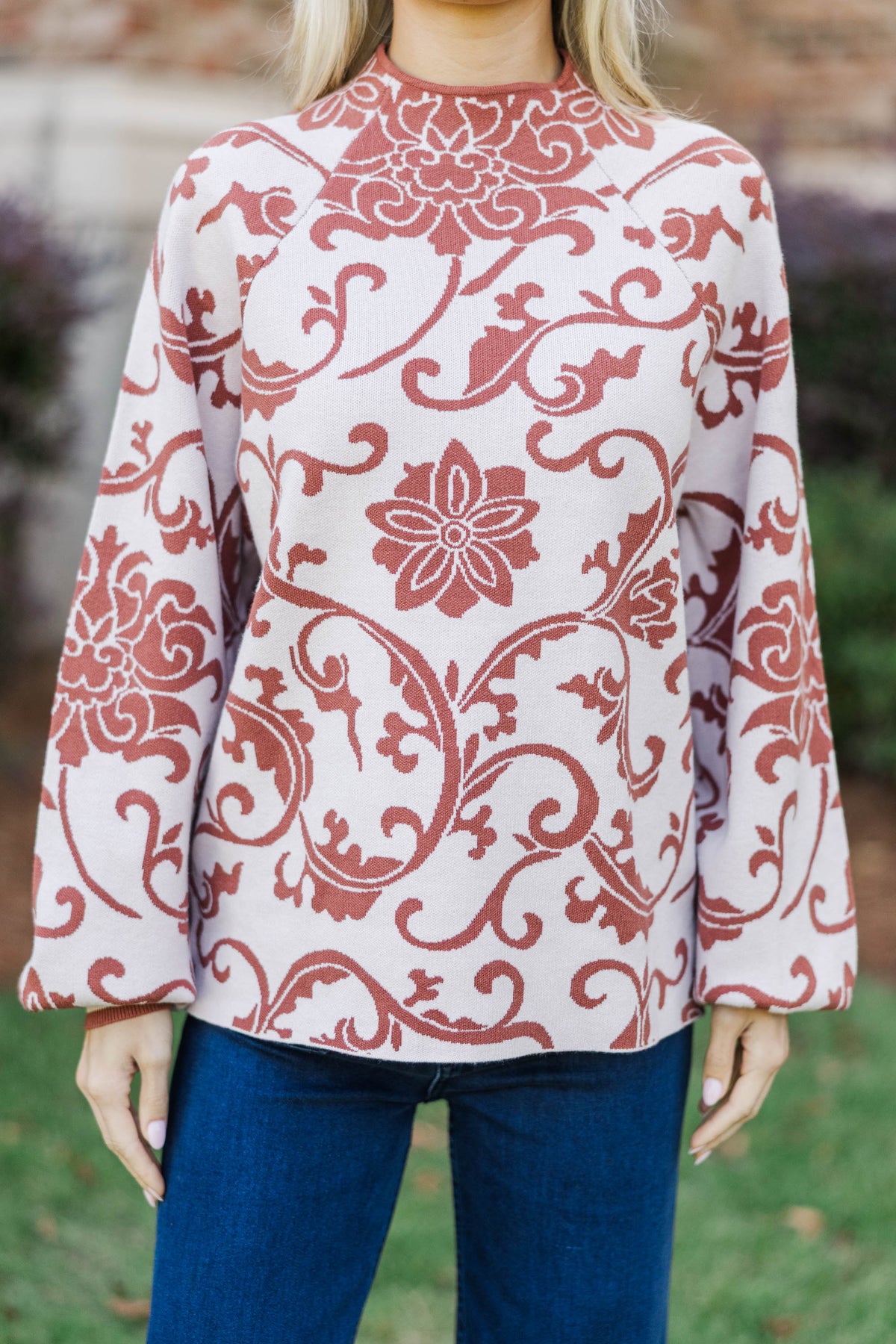 Fate: Held In Threads Blush Floral Sweater – Shop the Mint