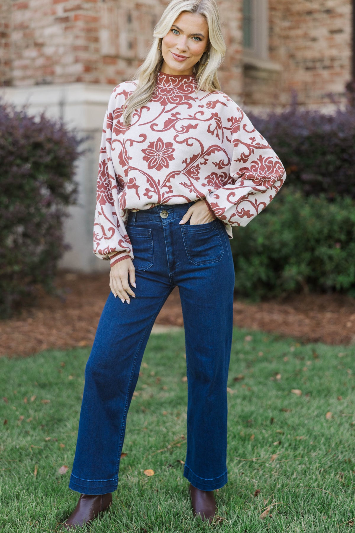 Fate: Held In Threads Blush Floral Sweater – Shop the Mint
