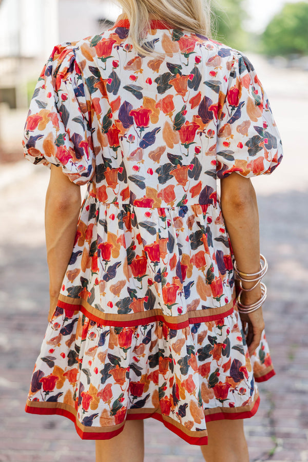 Why Not Now Rust Floral Dress – Shop the Mint