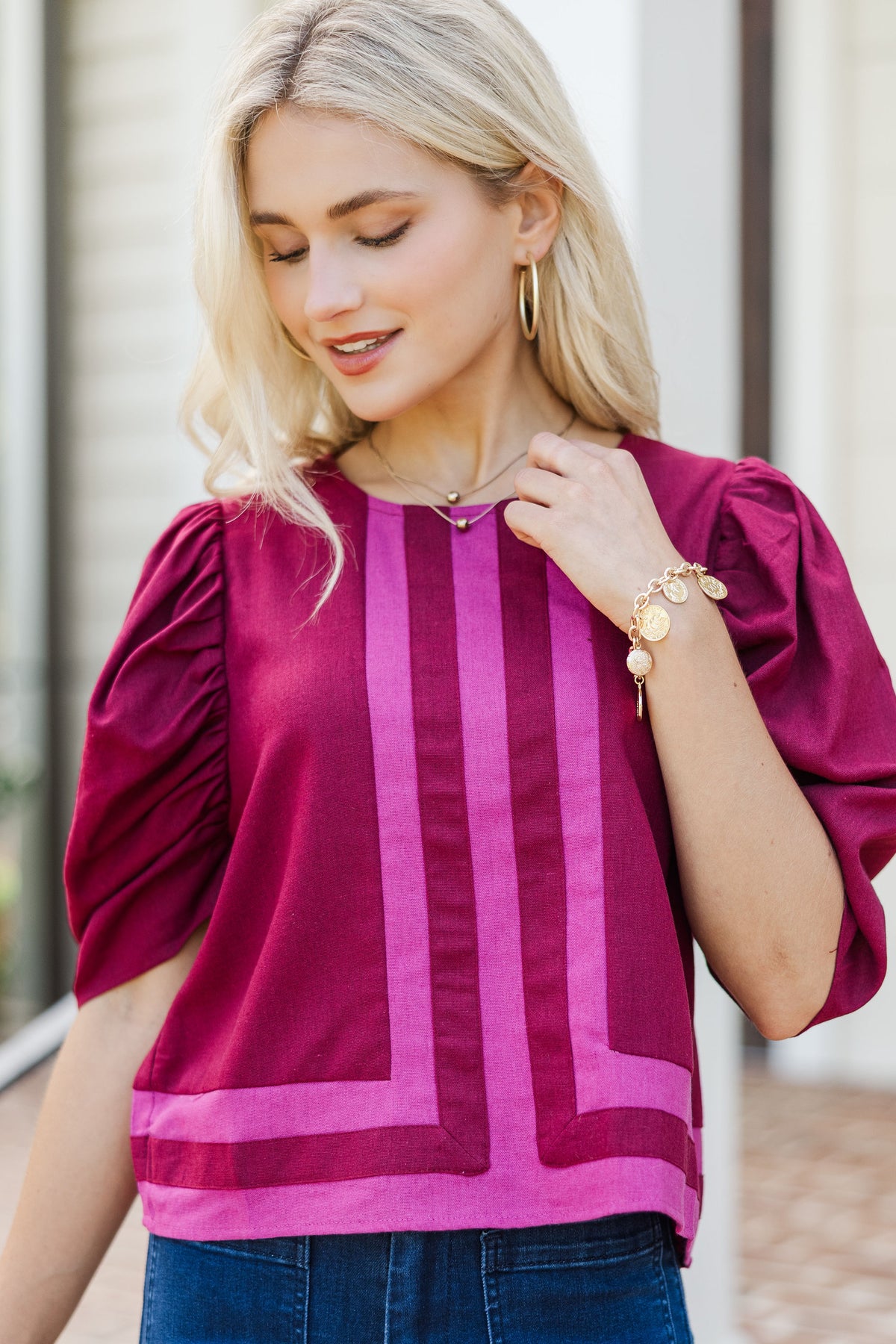 Call You Soon Burgundy Blouse – Shop the Mint