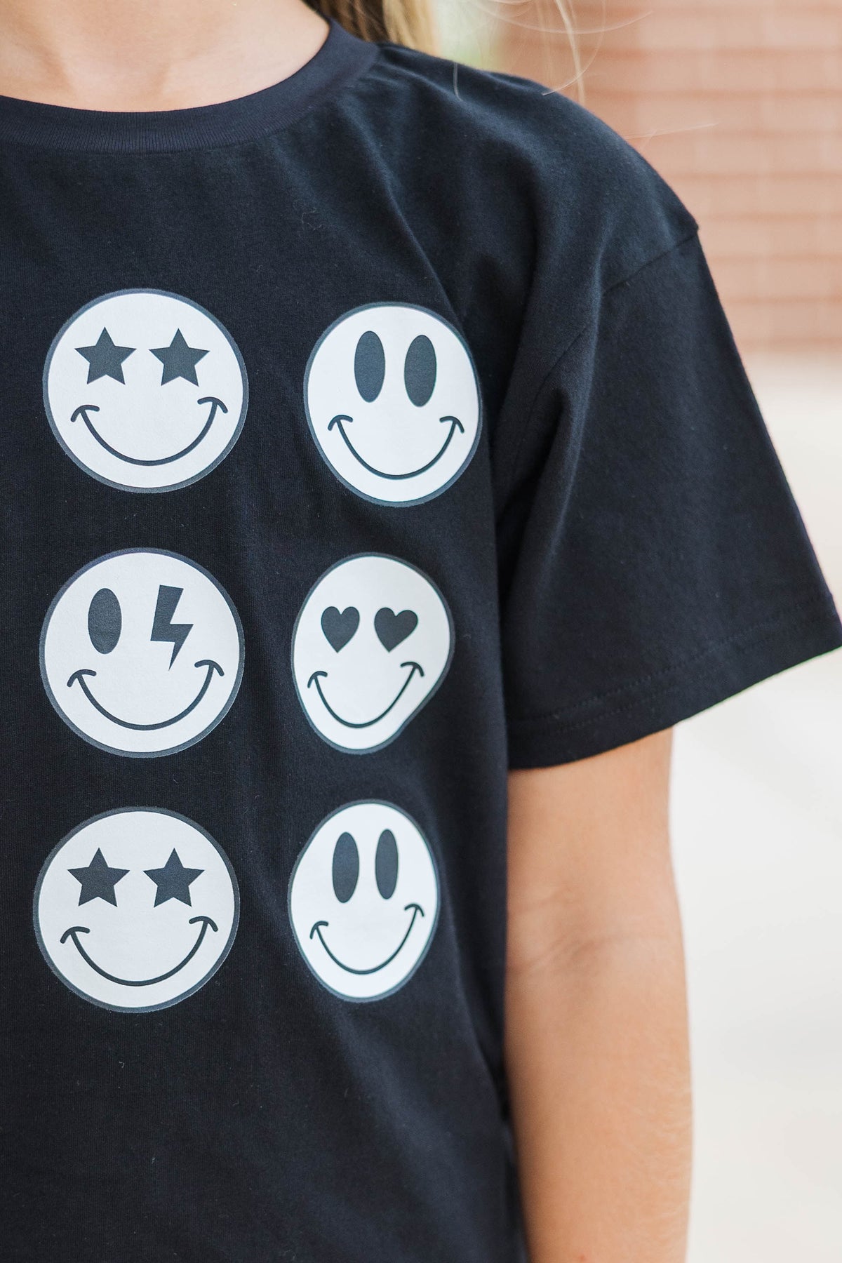 Girls: So Many Smiles Black Graphic Tee – Shop the Mint