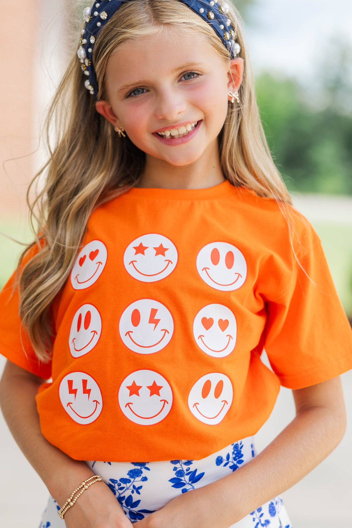 Girls: So Many Smiles Orange Graphic Tee – Shop the Mint