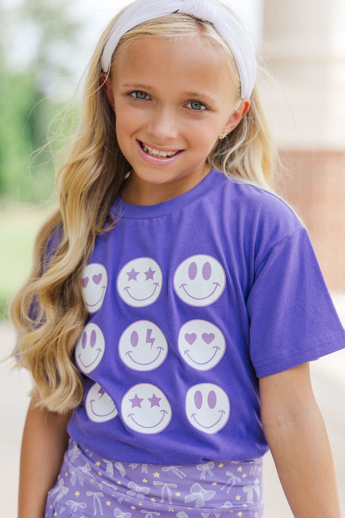 Girls: So Many Smiles Purple Graphic Tee – Shop the Mint