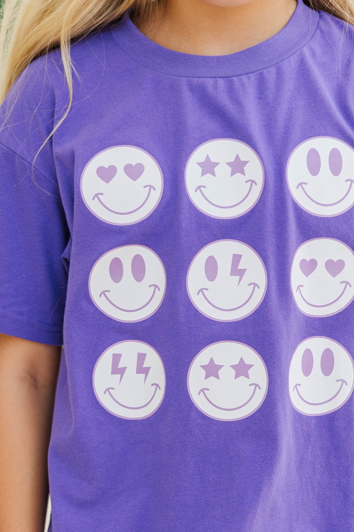 Girls: So Many Smiles Purple Graphic Tee – Shop the Mint
