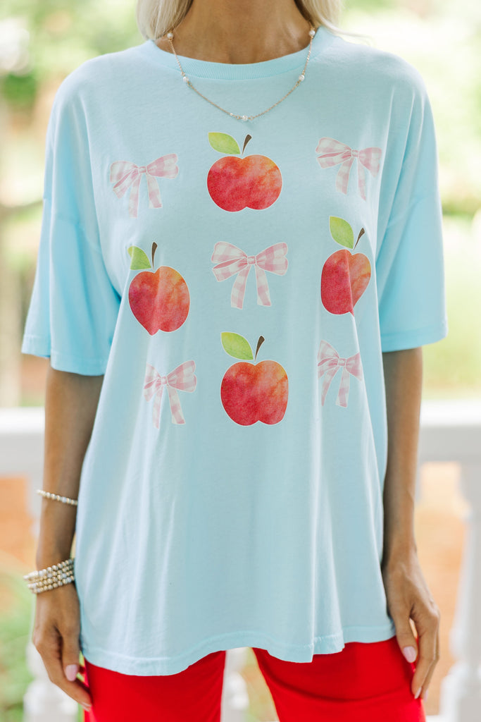 Bows with Apples Blue Graphic Tee – Shop the Mint