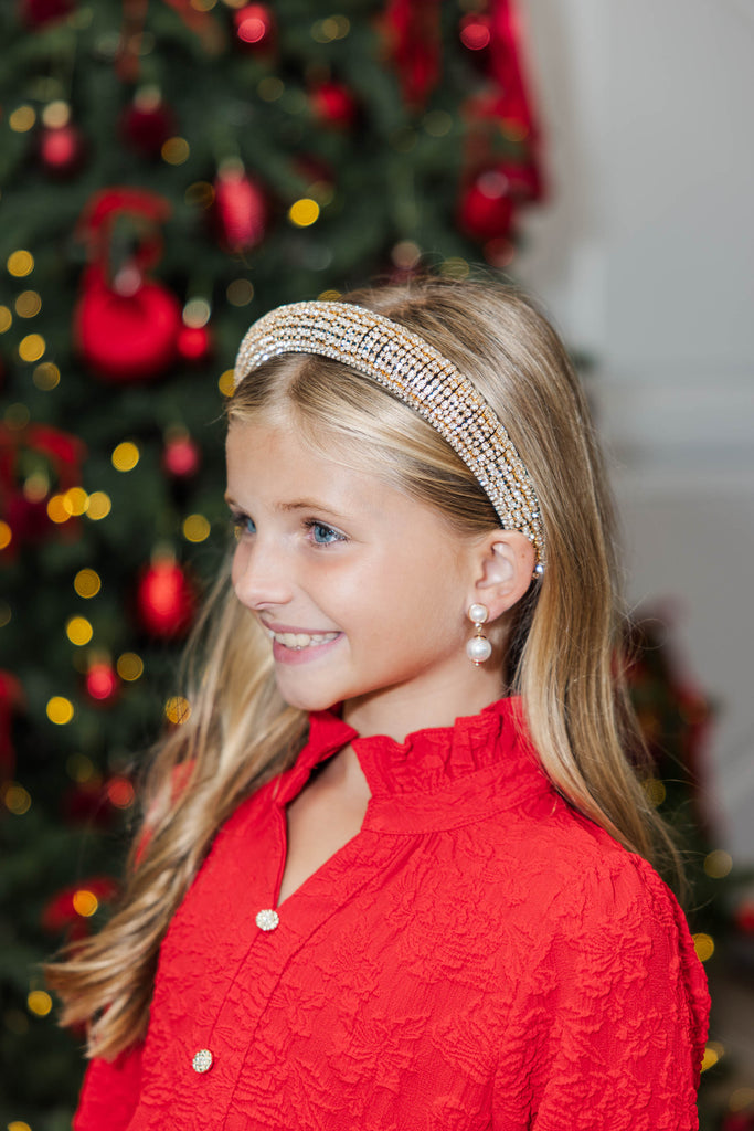 Girls: It's Time Gold Rhinestone Headband – Shop the Mint