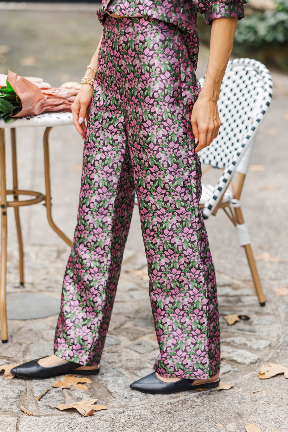 Midnight Bloom Black Floral Pants – Shop the Mint