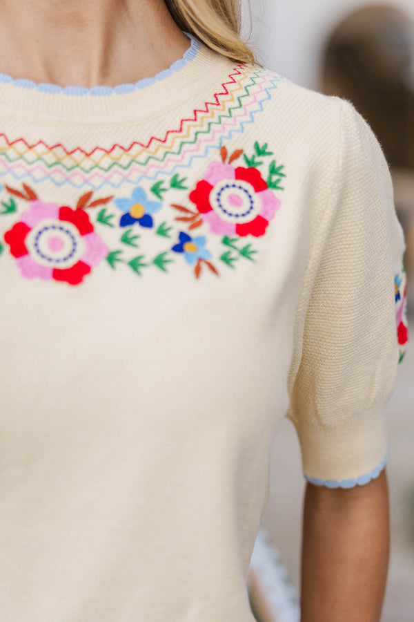 Sweet Journey Cream Sweater – Shop the Mint