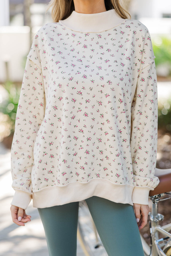 Little Ray Cream Ditsy Floral Tunic – Shop the Mint