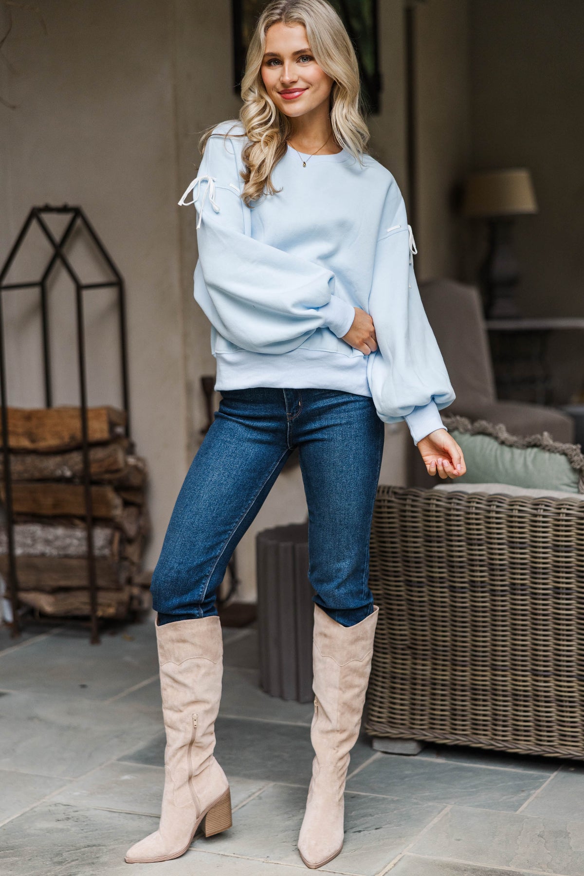 Just My Vibe Light Blue Tunic – Shop the Mint