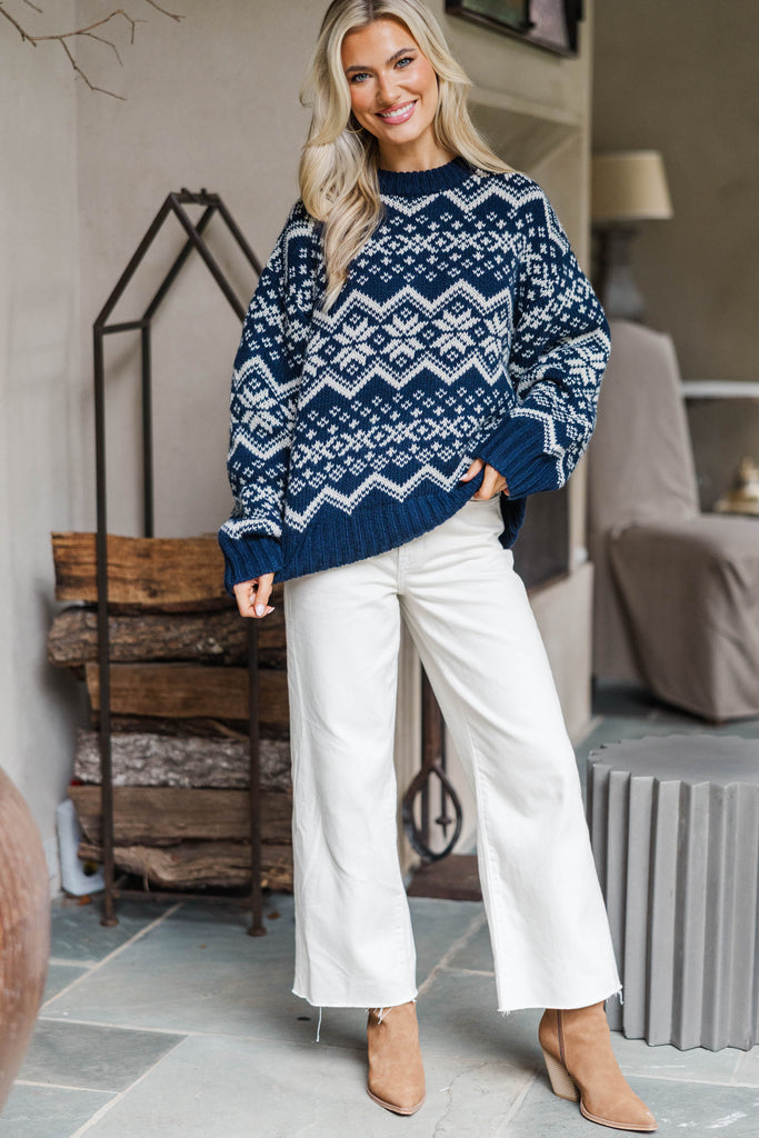 Darling Daze Navy Sweater – Shop the Mint