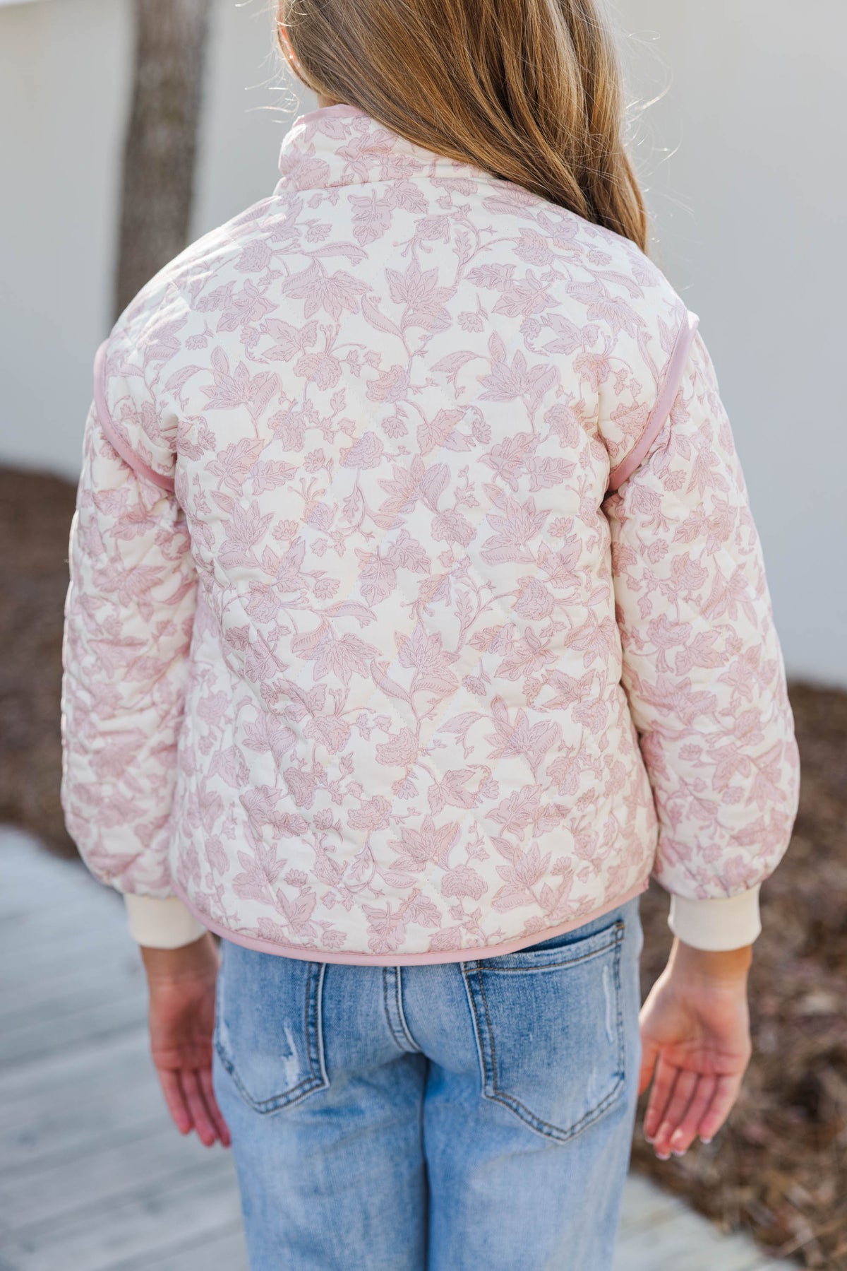 Girls: Just So You Pink Toile Quilted Jacket – Shop the Mint