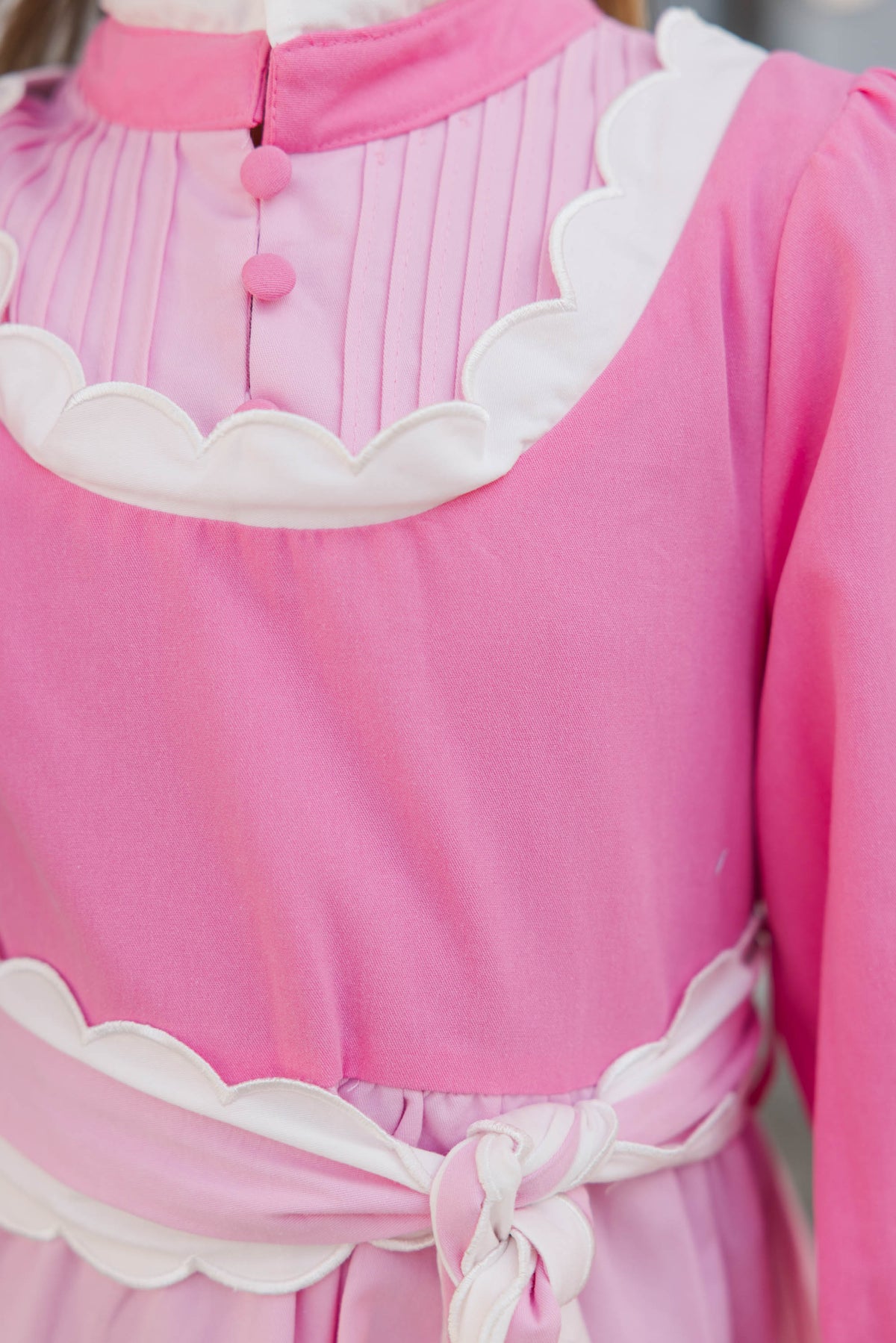 Girls: Love You More Pink Colorblock Ruffled Dress – Shop the Mint