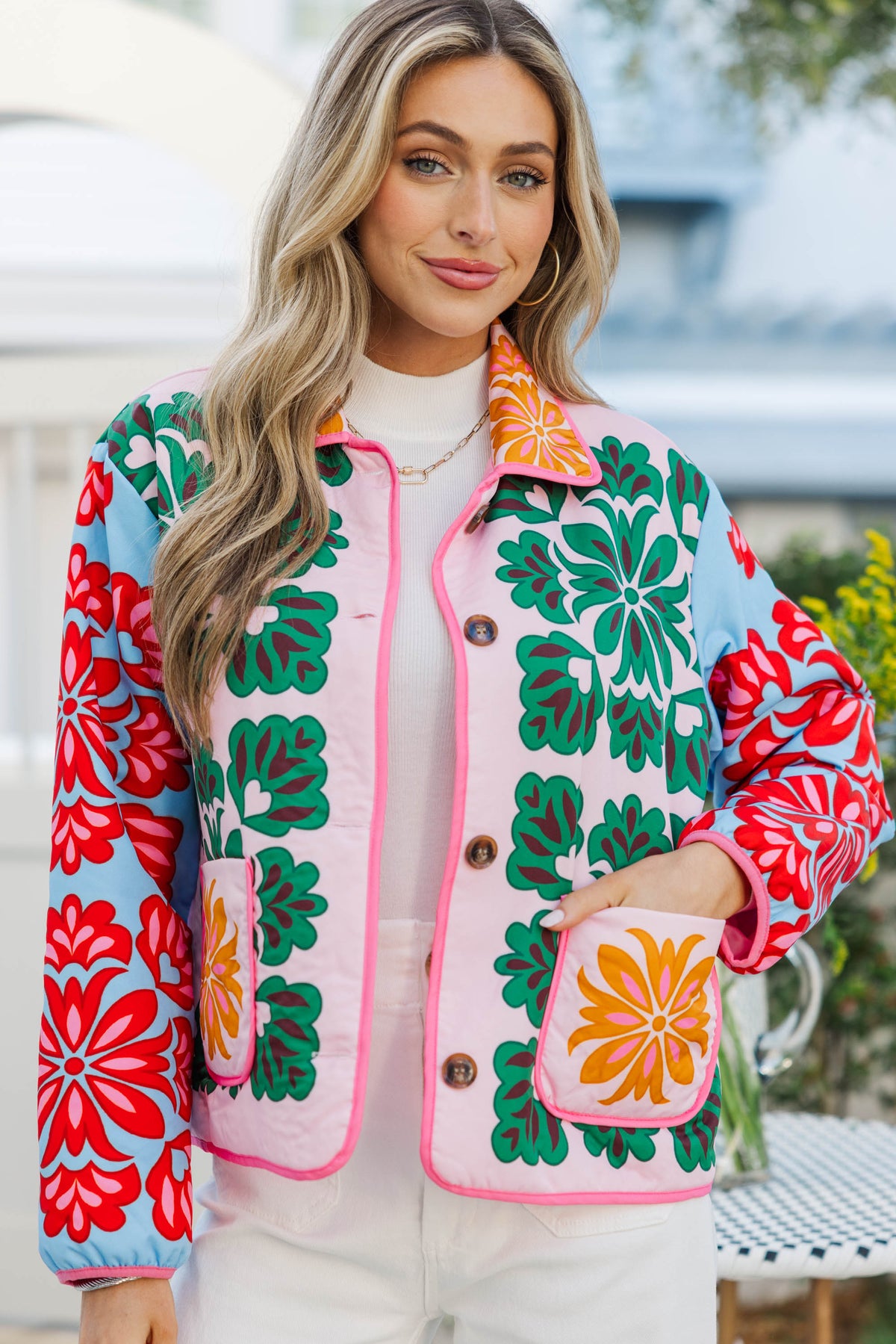New Light Green Abstract Jacket – Shop the Mint