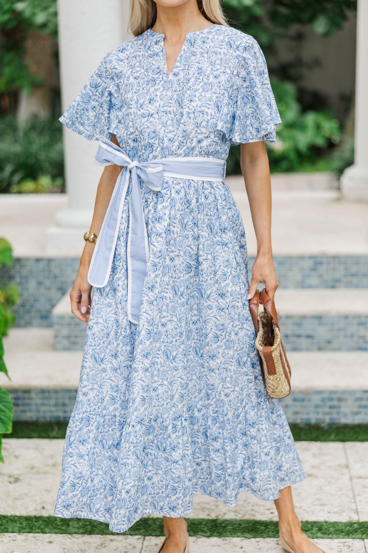 Only For You Blue Toile Maxi Dress – Shop the Mint