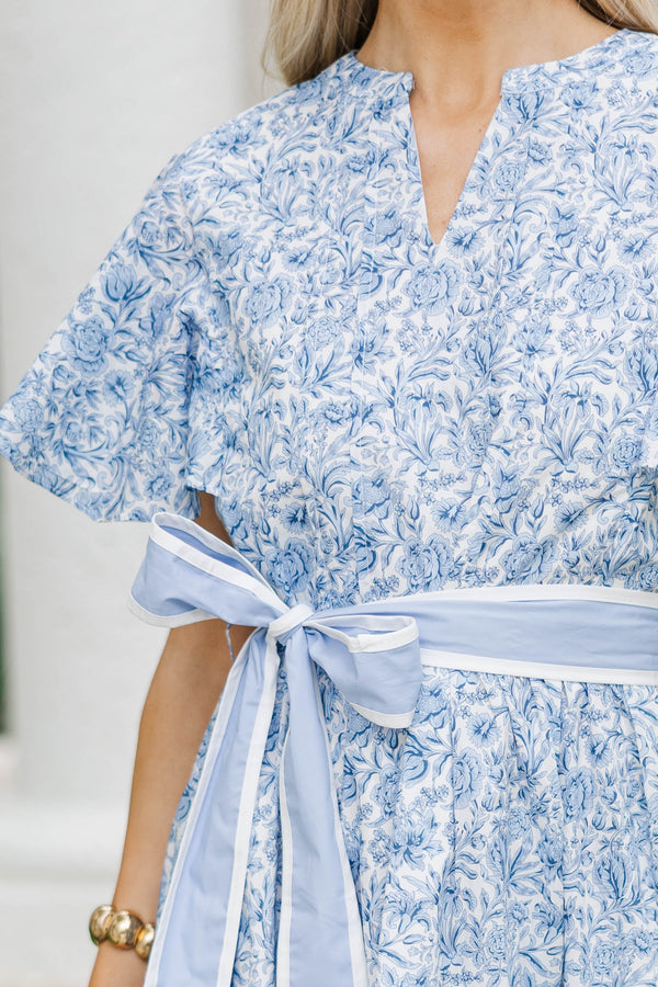 Only For You Blue Toile Maxi Dress – Shop the Mint