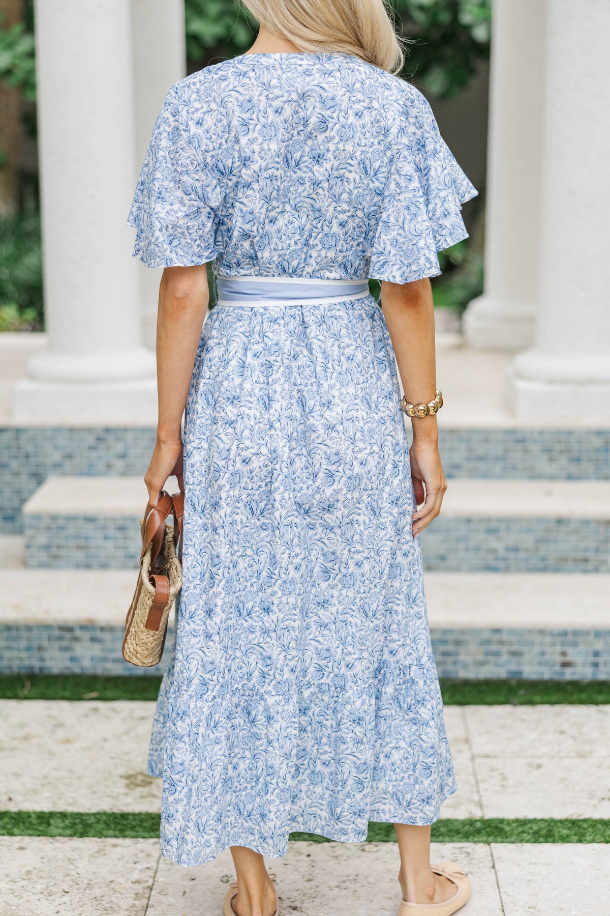 Only For You Blue Toile Maxi Dress – Shop the Mint