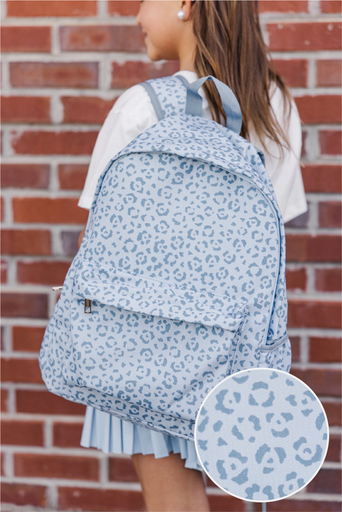 Girls: The Annette Blue Leopard Backpack – Shop the Mint