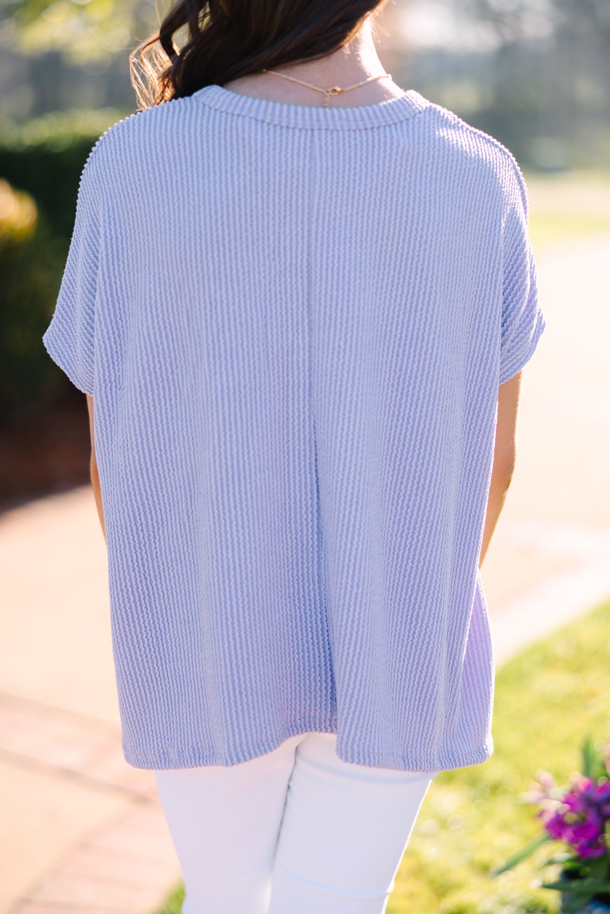 Girls: Confident Decisions Lavender Purple Ribbed Top – Shop the Mint