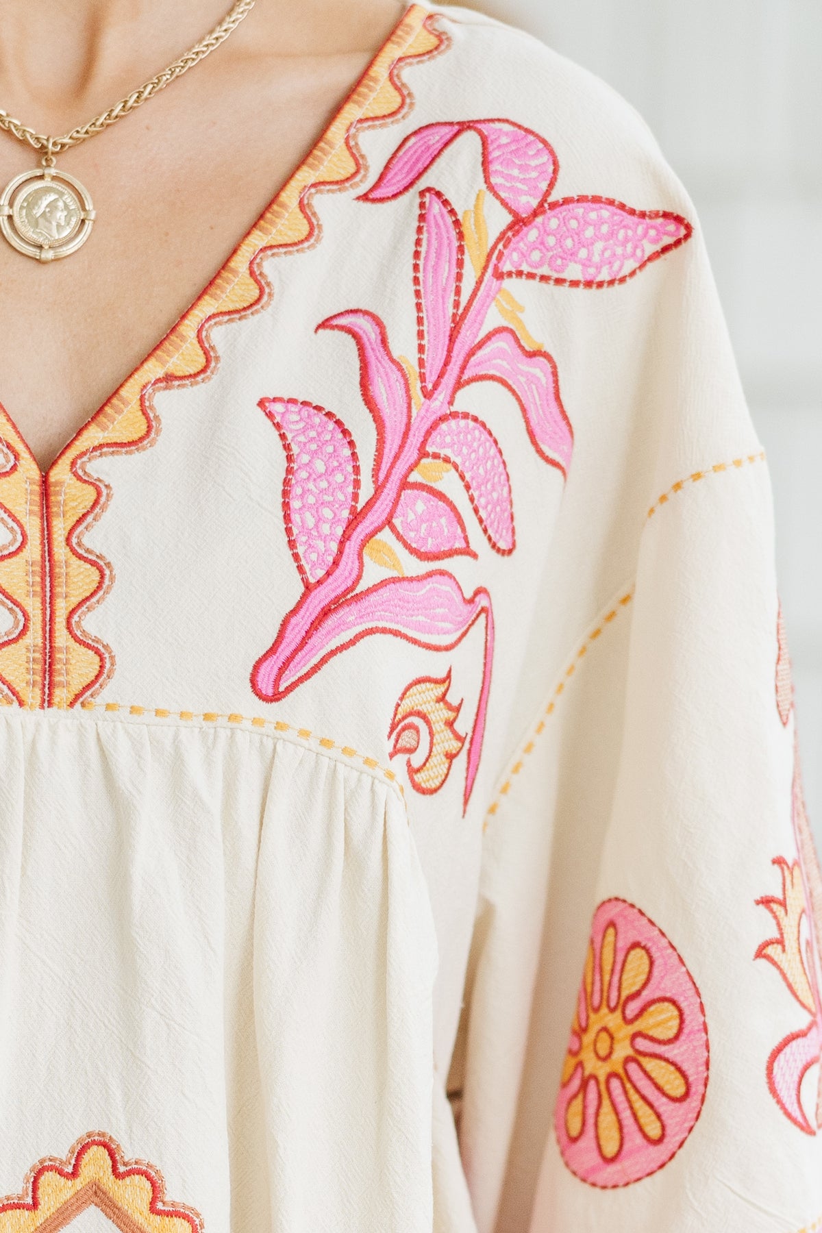Just My Type Pink Floral Embroidery Babydoll Dress – Shop the Mint