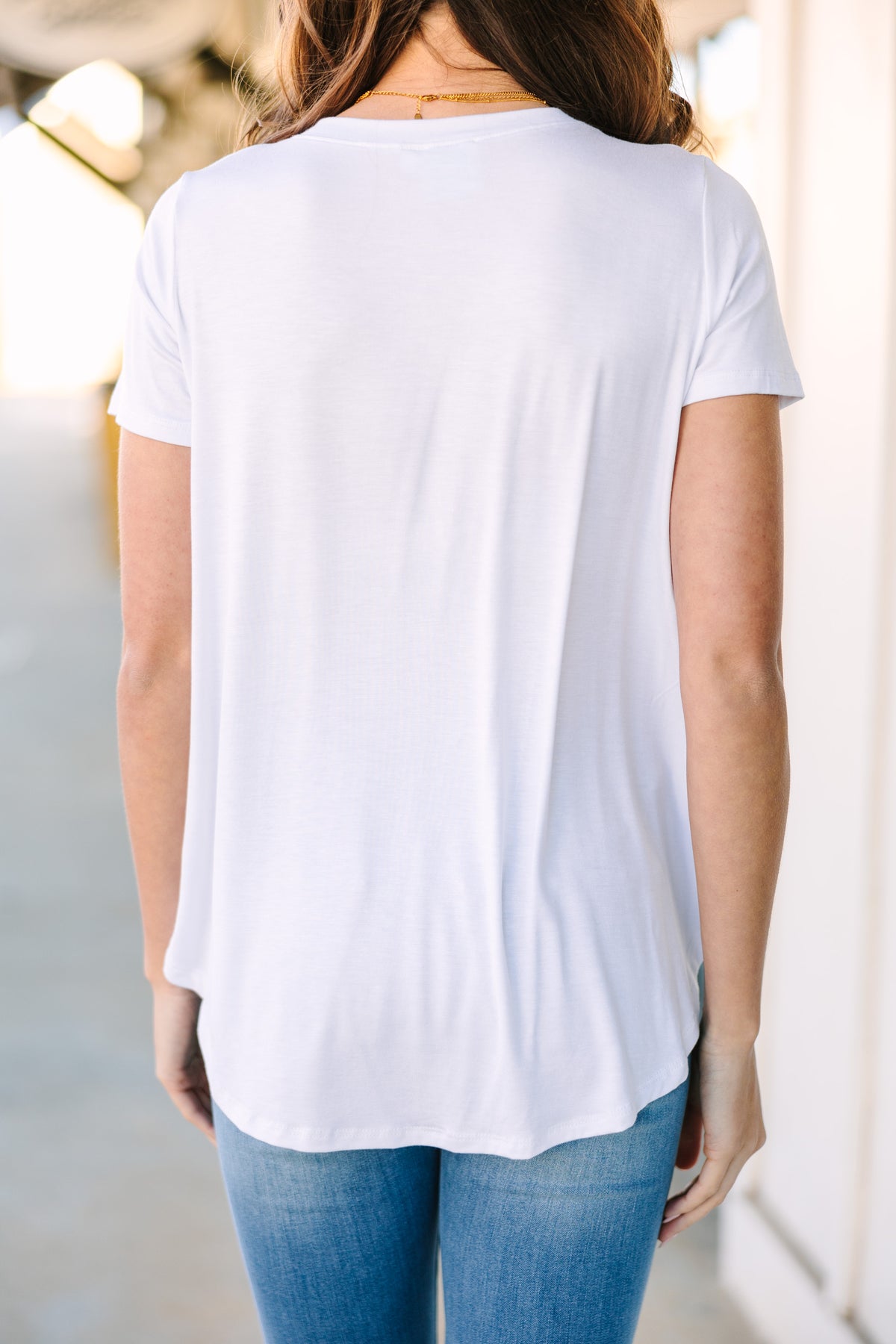 Classic Versatile White Top - Staple Tee – Shop the Mint
