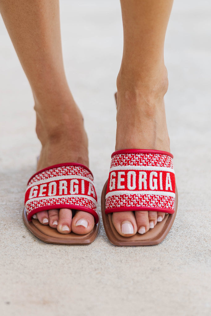 Walk On Red Georgia Slide Sandals – Shop the Mint