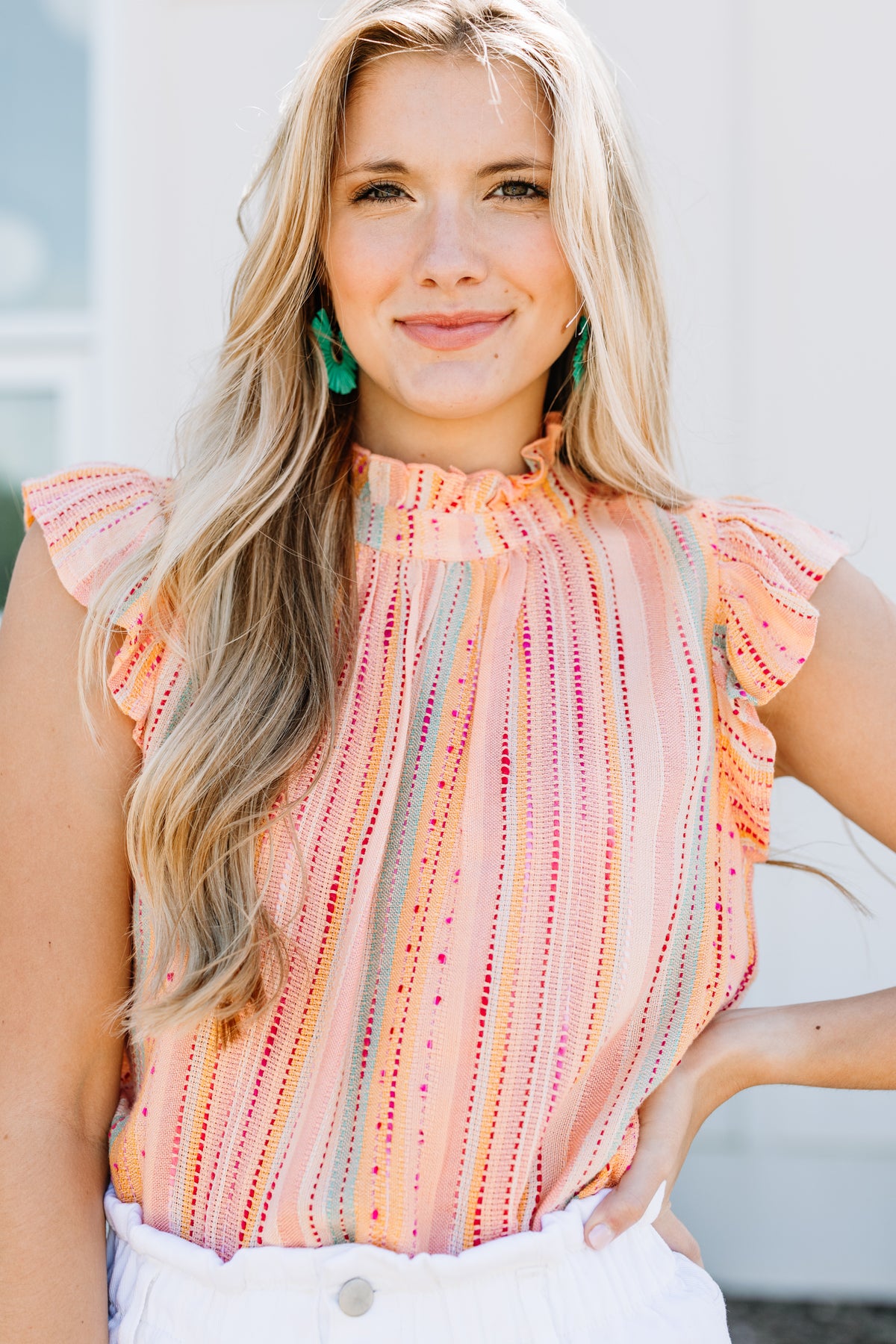 Pretty Pink Printed Top - Trendy Women's Tops – Shop the Mint