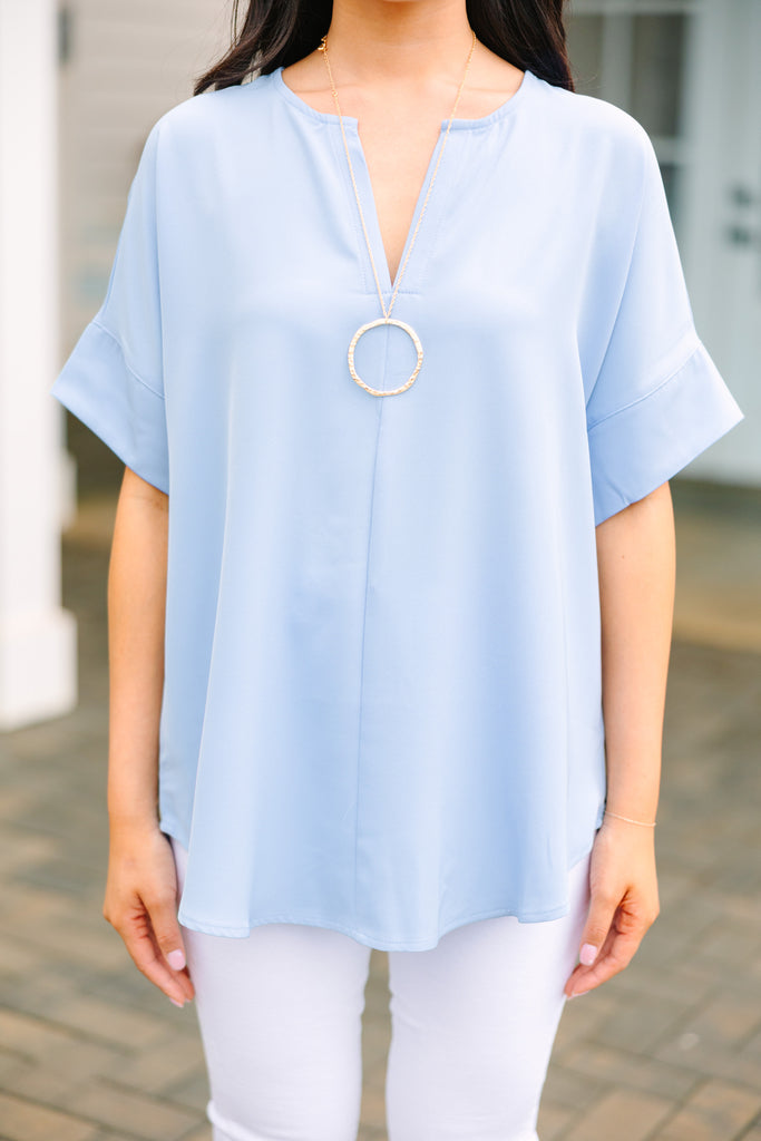 This Is Why Spring Blue Top – Shop the Mint