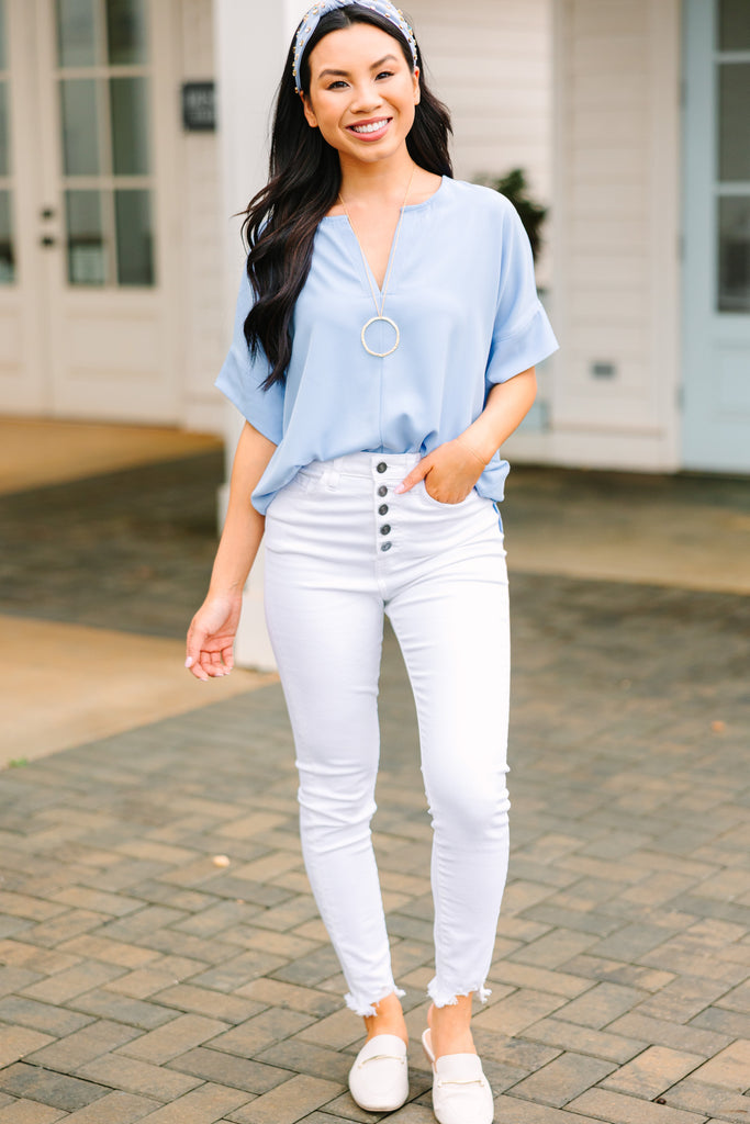 This Is Why Spring Blue Top – Shop the Mint