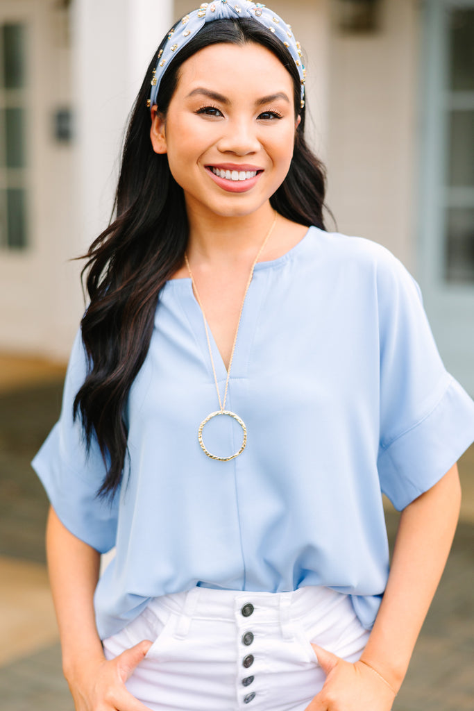 This Is Why Spring Blue Top – Shop the Mint