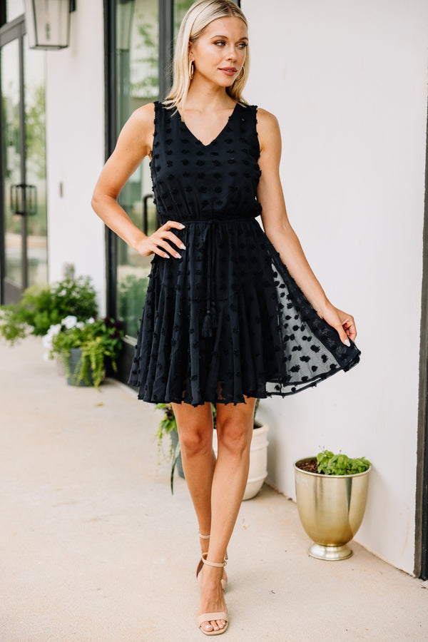 Darling Love Black Swiss Dot Dress - Girly Boutique Dresses – Shop the Mint