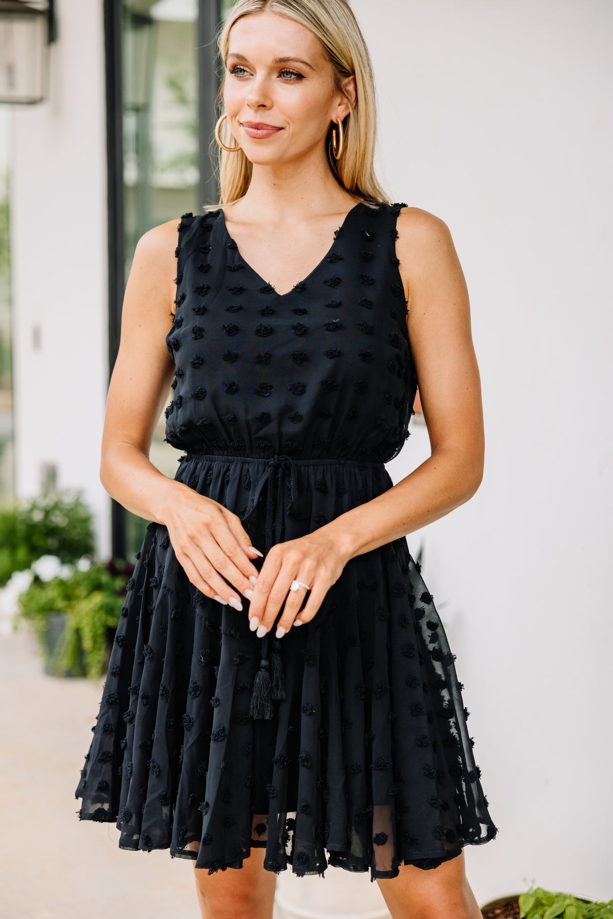 Darling Love Black Swiss Dot Dress - Girly Boutique Dresses – Shop the Mint