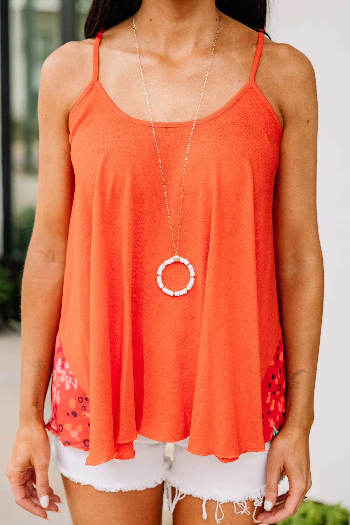Bold Hot Orange Tank - Fun Bright Tanks – Shop the Mint