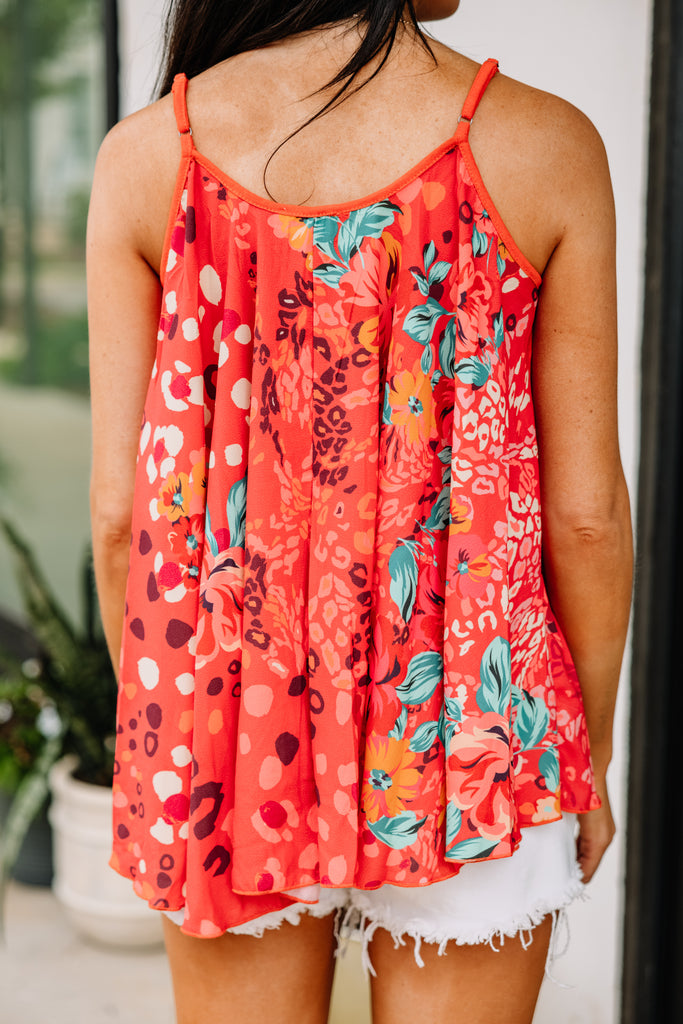 Bold Hot Orange Tank - Fun Bright Tanks – Shop the Mint