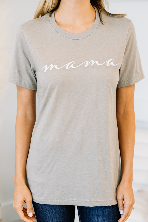 Mama Stone Gray Graphic Tee - Cute Tees – Shop the Mint