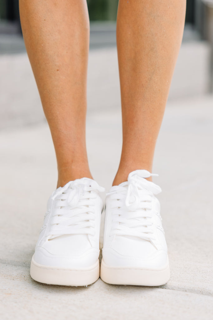 Versatile White Platform Sneakers - Boutique Footwear – Shop the Mint