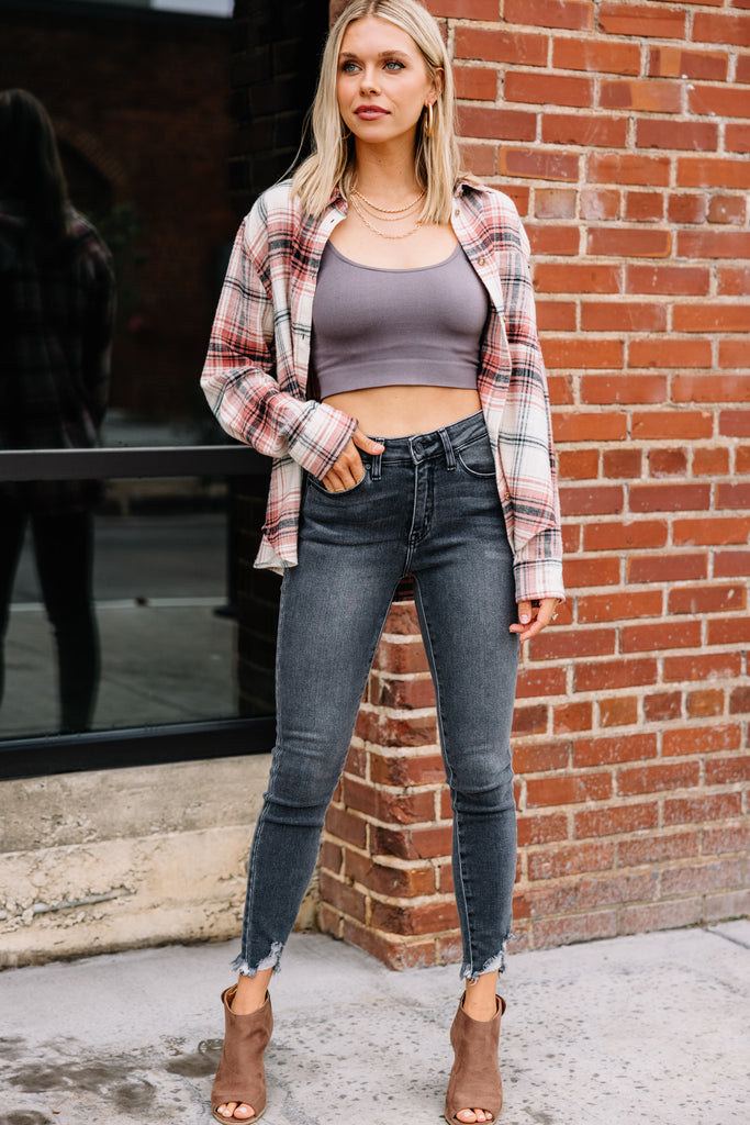 Classic Graphite Gray Crop Cami - Trendy Boutique Camis – Shop the Mint