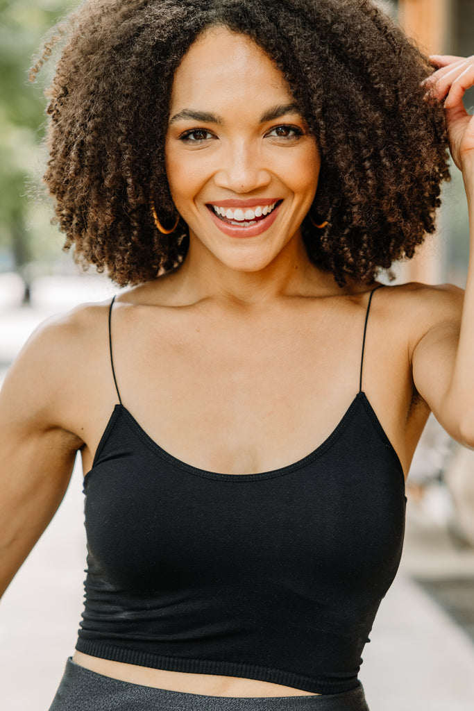 Casual Confidence Black Crop Cami – Shop the Mint