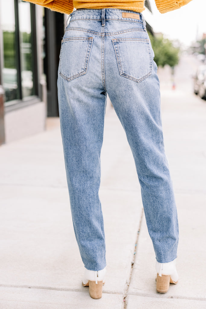 Sassy Medium Wash Crop Jeans - Boutique Denim – Shop the Mint