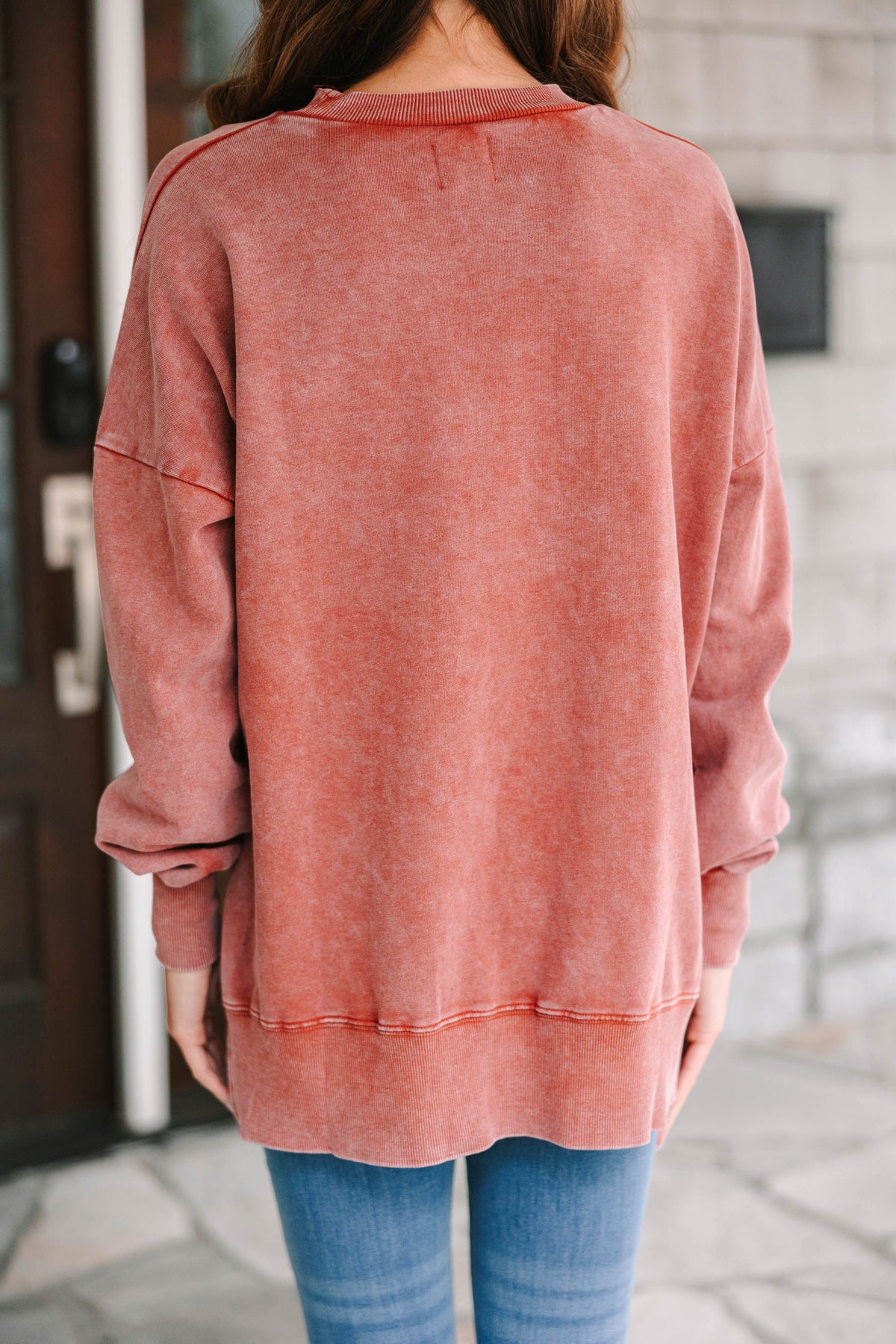 The Slouchy Rust Red Pullover – Shop the Mint