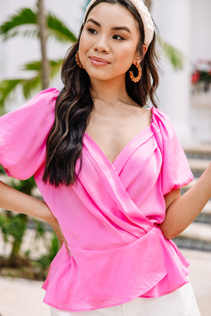 Perfect Love Pink Pleated Top – Shop the Mint