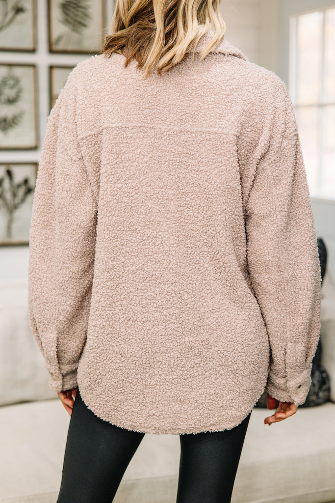 Better Get Ready Dusty Lilac Teddy Jacket – Shop the Mint