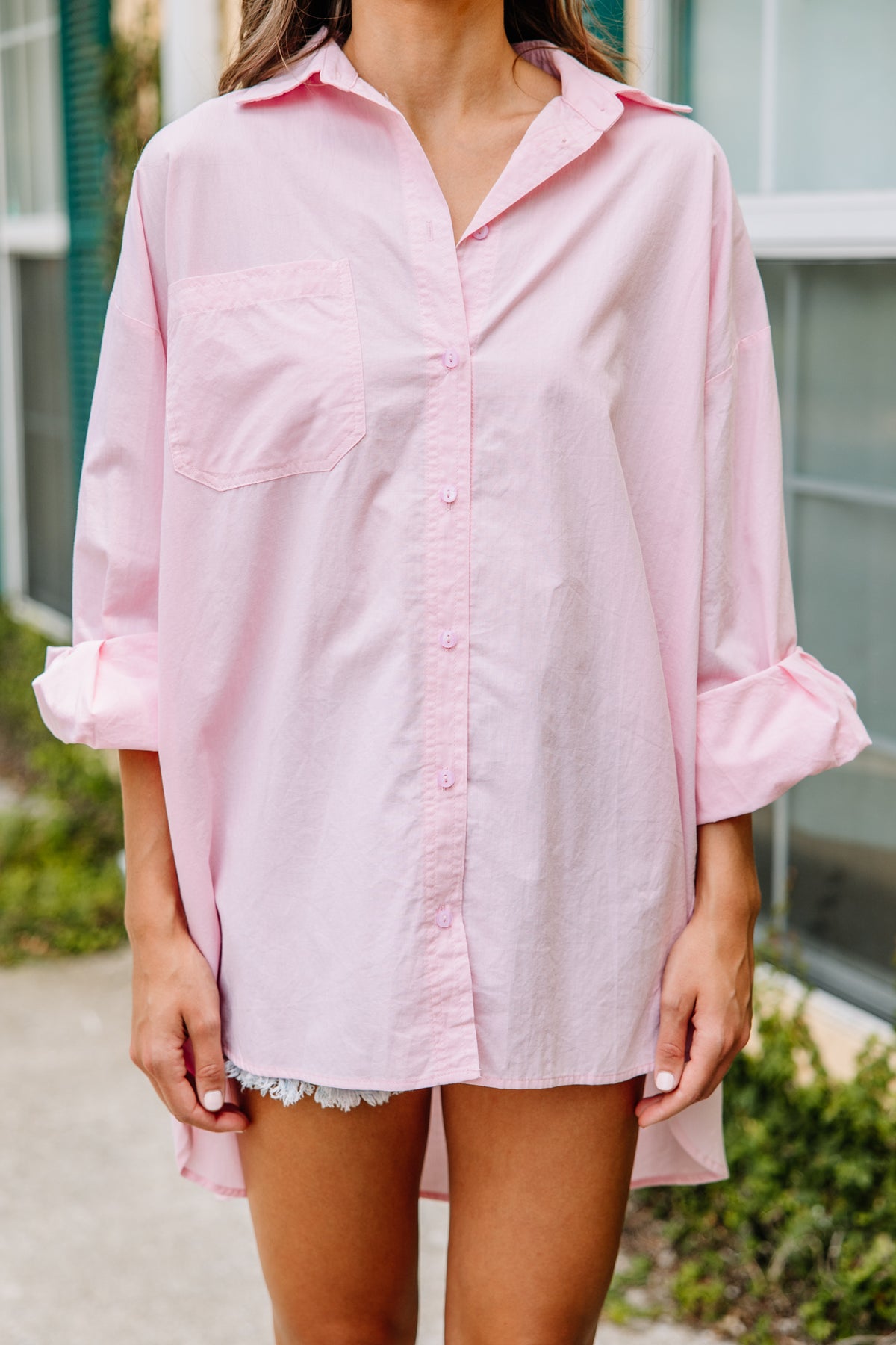 Strong Feelings Pink Button Down Top – Shop the Mint