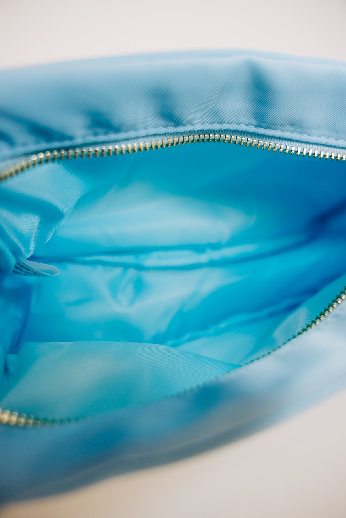 Let's Get Going Light Blue Varsity Cosmetic Bag, Large – Shop the Mint