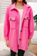 What I Like Bubble Gum Pink Fleece Shacket – Shop the Mint
