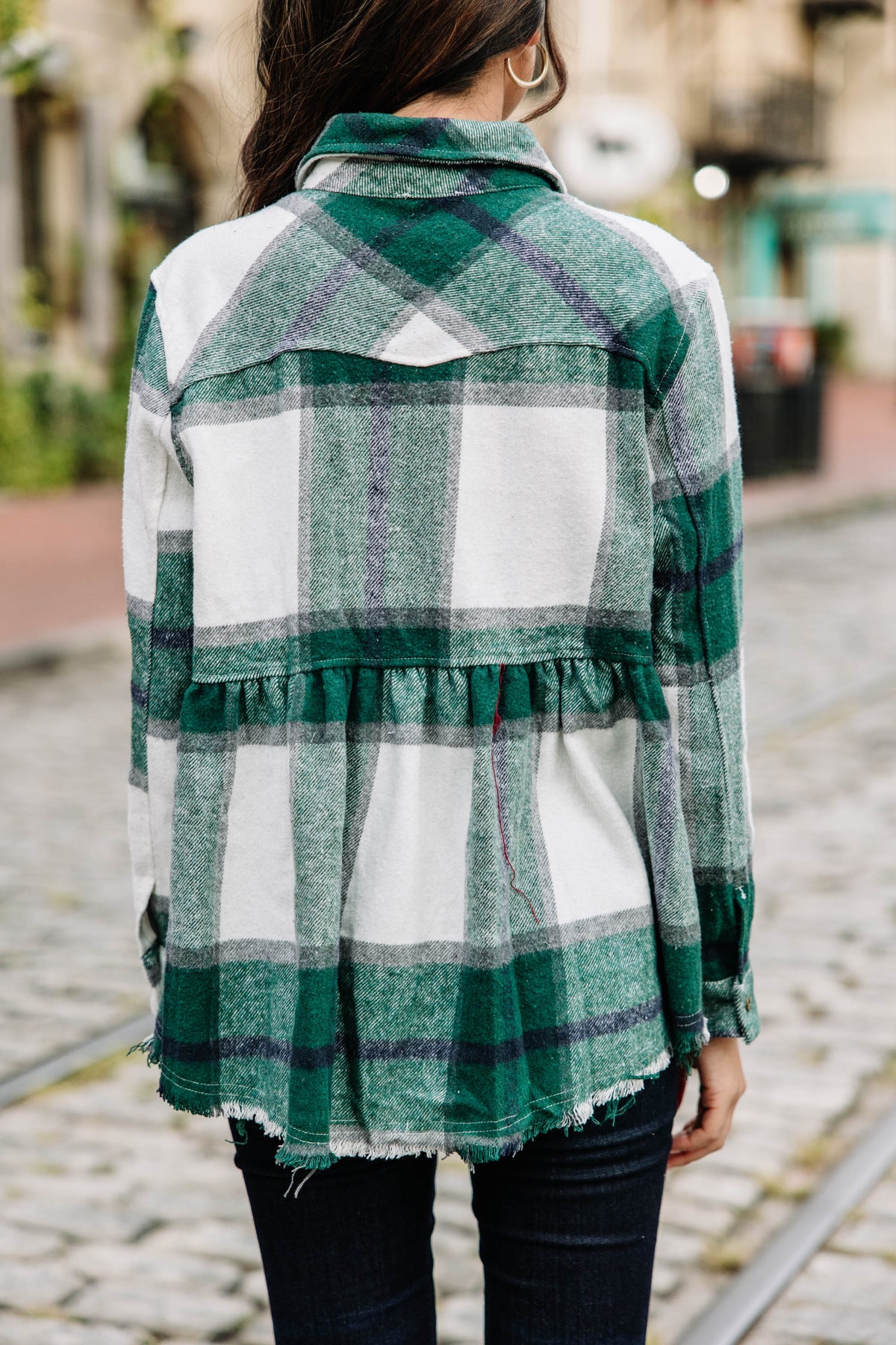 Make Your Own Choices Green Plaid Top – Shop the Mint