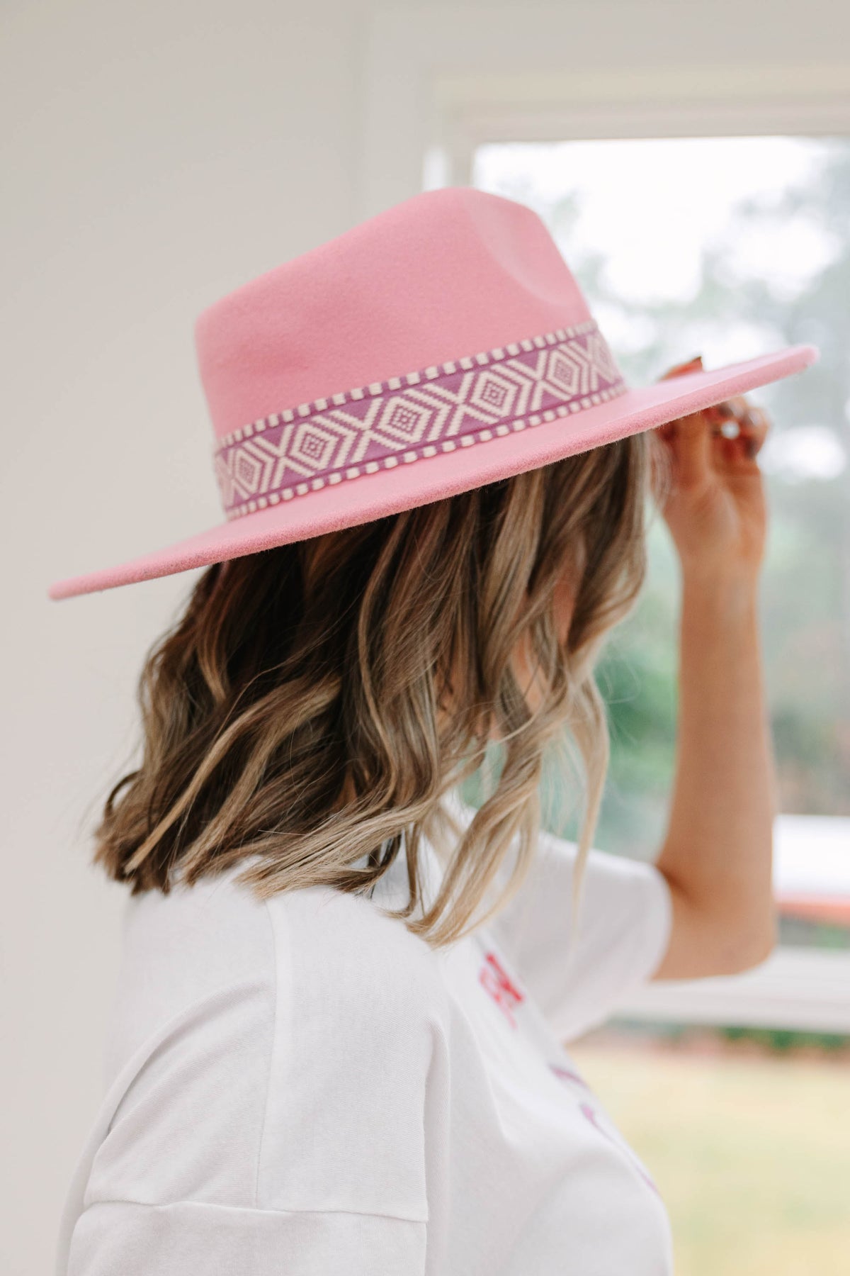 True To You Pink Banded Hat – Shop the Mint
